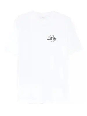 LES DEUX Ld Logo-embroidered T-shirt - White