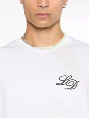 LES DEUX Ld Logo-embroidered T-shirt