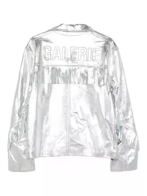 GALLERY DEPT. Orlando Fringe Metallic Leather Jacket