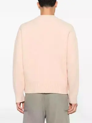 Ami Long Sleeve V-neck Cardigan - Neutrals