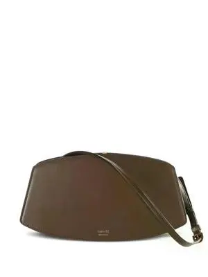 Savette Curved-flap Calfskin Shoulder Bag
