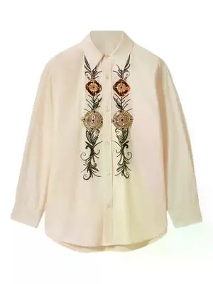 La DoubleJ Embellished Cotton Shirt