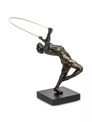 GARDECO Ribbon Dancer Sculpture - Brown