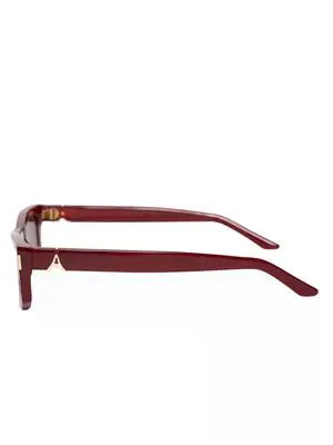 Manière De Voir Milan Curved-frame Sunglasses - Red