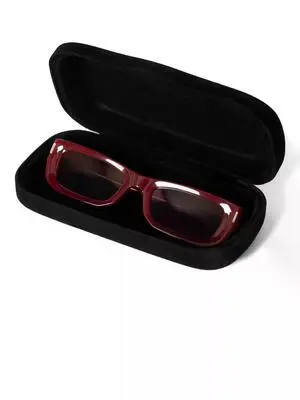 Manière De Voir Milan Curved-frame Sunglasses - Red
