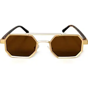 YOUZEY Octagon Sunglasses - Brown
