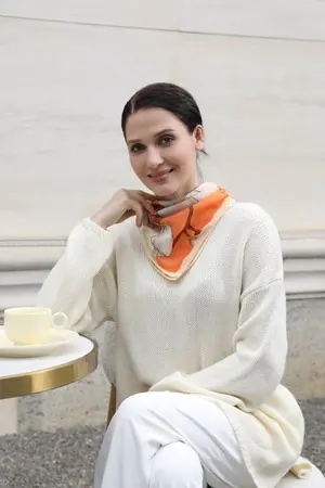 YOUZEY The Madeline Scarf - Orange