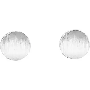 BEARFRUIT JEWELRY Sterling Plated Madeleine Stud Earrings - Silver