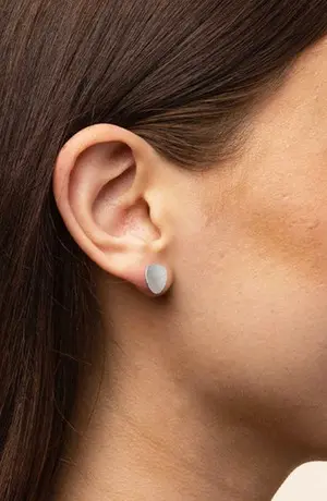 BEARFRUIT JEWELRY Madeleine Stud Earrings - Silver