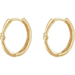 BEARFRUIT JEWELRY 18k Plated Hannah Hoop Earrings - Gold