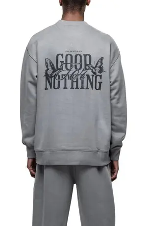 GOOD FOR NOTHING Dakota Relaxed Sweatshirt - Grey