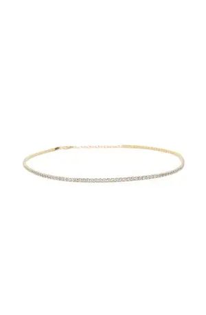 BEARFRUIT JEWELRY 18k Plated Cherie Tennis Necklace - Gold
