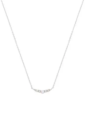 BEARFRUIT JEWELRY Sterling 18k Plated Cloris Necklace - Silver