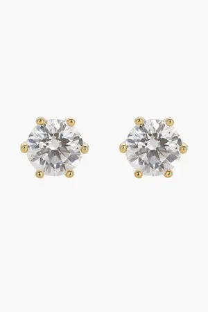 BEARFRUIT JEWELRY Estelle Stud Earrings - Gold