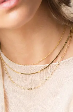 BEARFRUIT JEWELRY Ashley 18k Plated Necklace - Gold