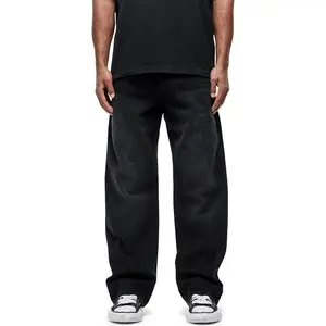 GOOD FOR NOTHING Vintage Wash Baggy Denim Jeans - Black