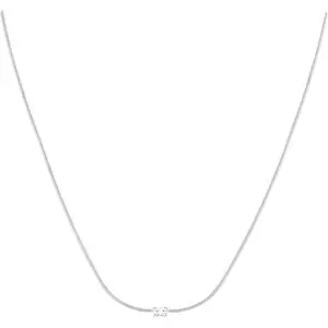 BEARFRUIT JEWELRY Sterling 18k Plated Crystal Pendant Necklace - Silver