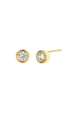 BEARFRUIT JEWELRY Sterling 18k Plated Margot Stud Earrings - Gold