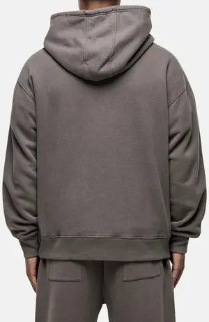 GOOD FOR NOTHING Vintage Washed Oversized Hoodie - Taupe
