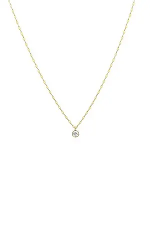 BEARFRUIT JEWELRY Sterling Silver 18k Plated Heart Pendant Necklace - Gold
