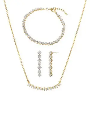 BEARFRUIT JEWELRY Josephine Tennis Necklace - Gold