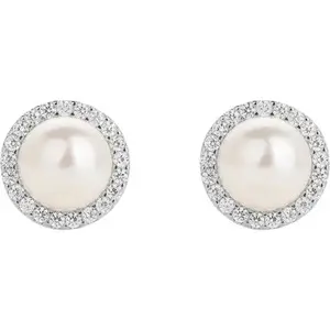 BEARFRUIT JEWELRY BEARFRUIT JEWELRY Eleanor Pearl Stud Earrings Silver