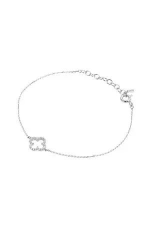 BEARFRUIT JEWELRY Aria Clover Bracelet - Silver