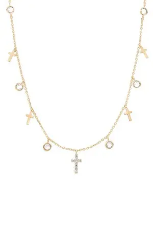 BEARFRUIT JEWELRY Anela Cross Pendant Necklace