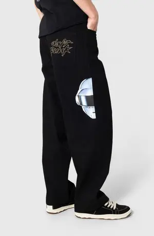 PLEASURES X Daft Punk Ram Baggy Jeans