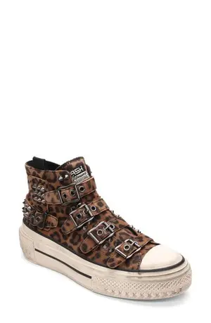 Ash Rainbow Studs Platform High-top Sneakers