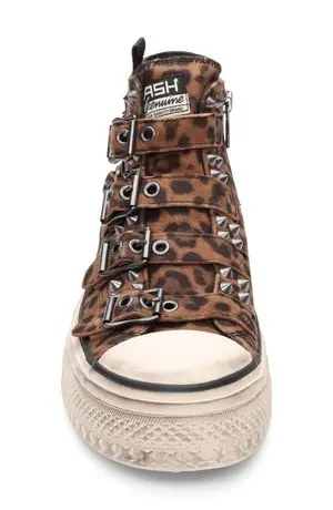 Ash Rainbow Studs Platform High-top Sneakers