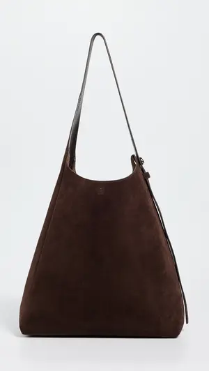 Tory Burch Romy Suede Hobo Bag - Dark Cocoa