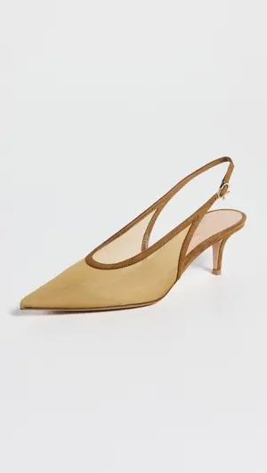 GIANVITO ROSSI Organza Camoscio Pumps