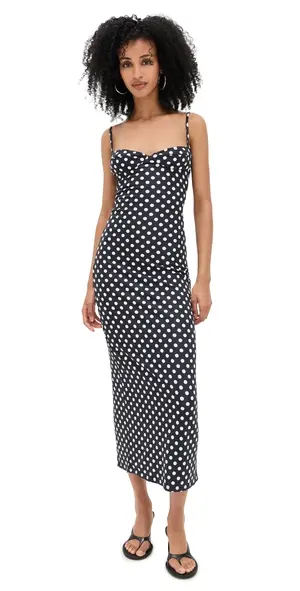 Miaou Florence Polka Dot Maxi Dress
