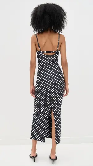 Miaou Florence Polka Dot Maxi Dress