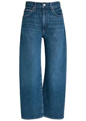 Paige Ariella Ankle Barrel-leg Jeans - Blue
