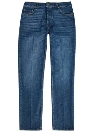 LARDINI Straight-leg Denim Jeans - Mid Blu