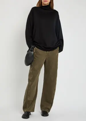 LEMAIRE High-rise Barrel-leg Jeans