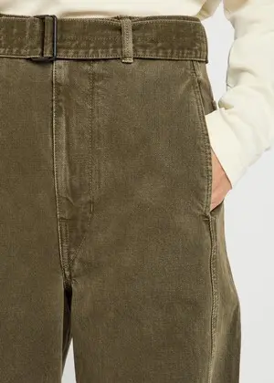 LEMAIRE High-rise Barrel-leg Jeans