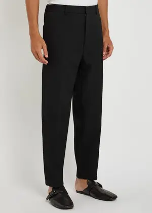 JIL SANDER Sharp Garbardine Wool Trousers