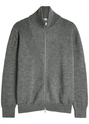 JIL SANDER Melange Wool Cardigan