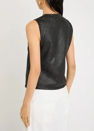 ARMA Ruby Woven Leather Top