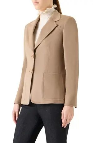 Akris Stretch Cashmere & Virgin Wool Blend Jacket