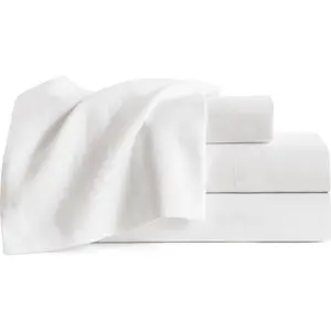 Dkny 425 Thread Count Sateen Sheet Set Bright White