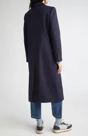 Eleventy Double-breasted Virgin Wool Coat