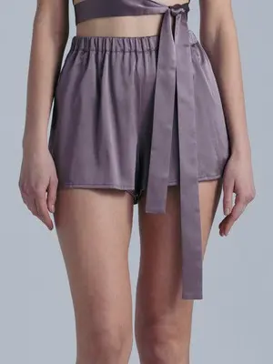 ALAS Persephone Silk Shorts - Noble Purple
