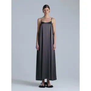 ALAS Aphrodite Sleeveless Silk Maxi Dress - Magic Grey