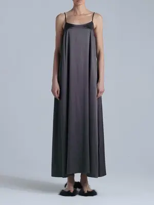 ALAS Aphrodite Sleeveless Silk Maxi Dress - Magic Grey