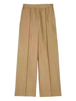 JIL SANDER Pinstriped Trousers - Neutrals