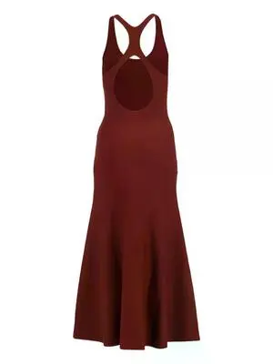 Gabriela Hearst Racer-back Silk Midi Dress